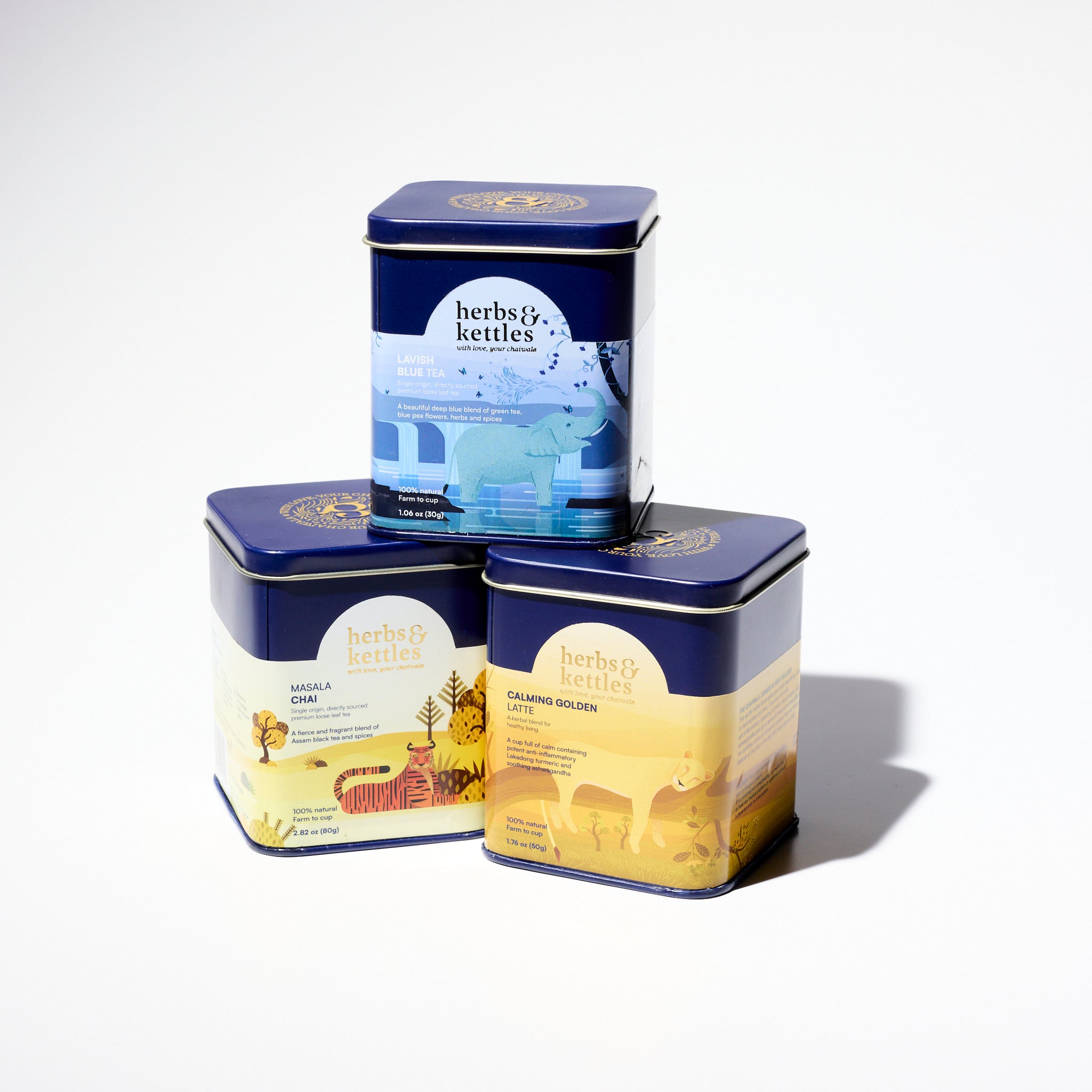 Enjoy Our Assorted Best Seller Tea Combo with Masala Chai, Lavish Blue ...